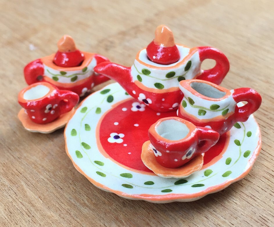 Miniature Tea SetMiniature Coffee SetMiniature | Etsy