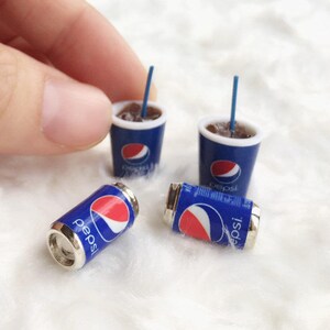 4 Pcs. Set Miniature Pepsi Cup and Pepsi Can Set,miniature Pepsi,dolls ...