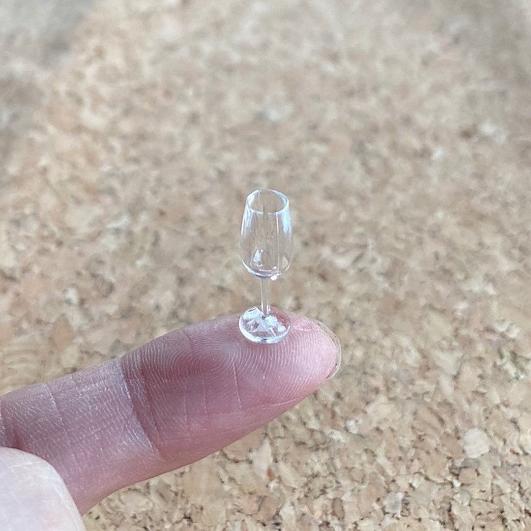 2 Pcs. Miniature Wine Glass,miniature Clear Acrylic Wine Glass ...