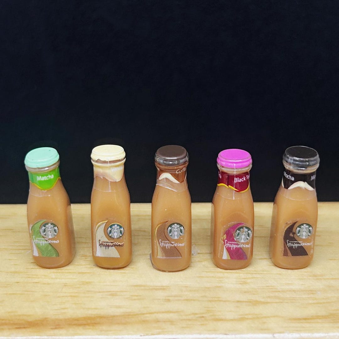 Miniature Starbuck Bottle 5 Pcs. Sets,ice Starbuck Coffee Bottle ...