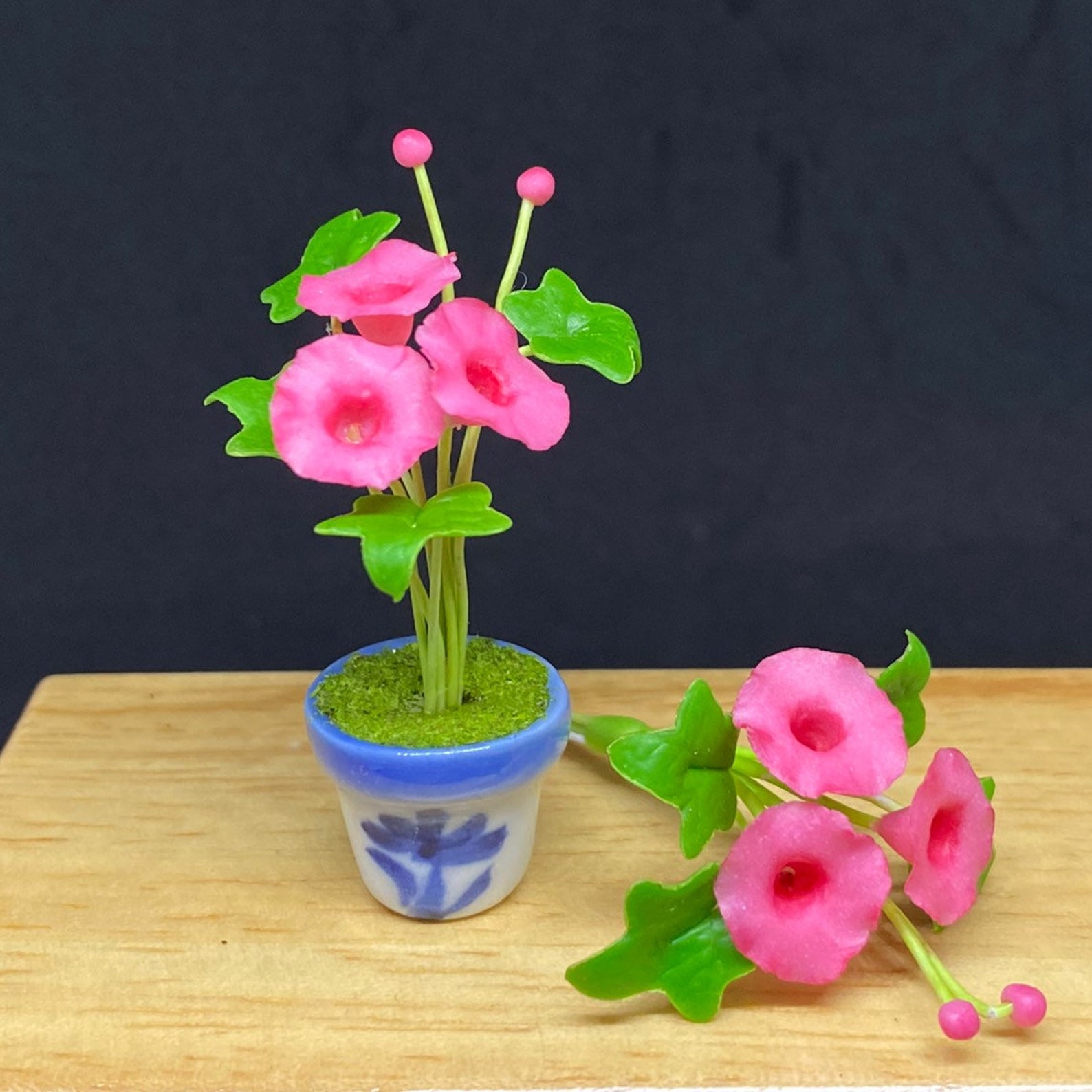 Miniature Flower,miniature Flower Pot,miniature Vase,dollhouse Flower ...