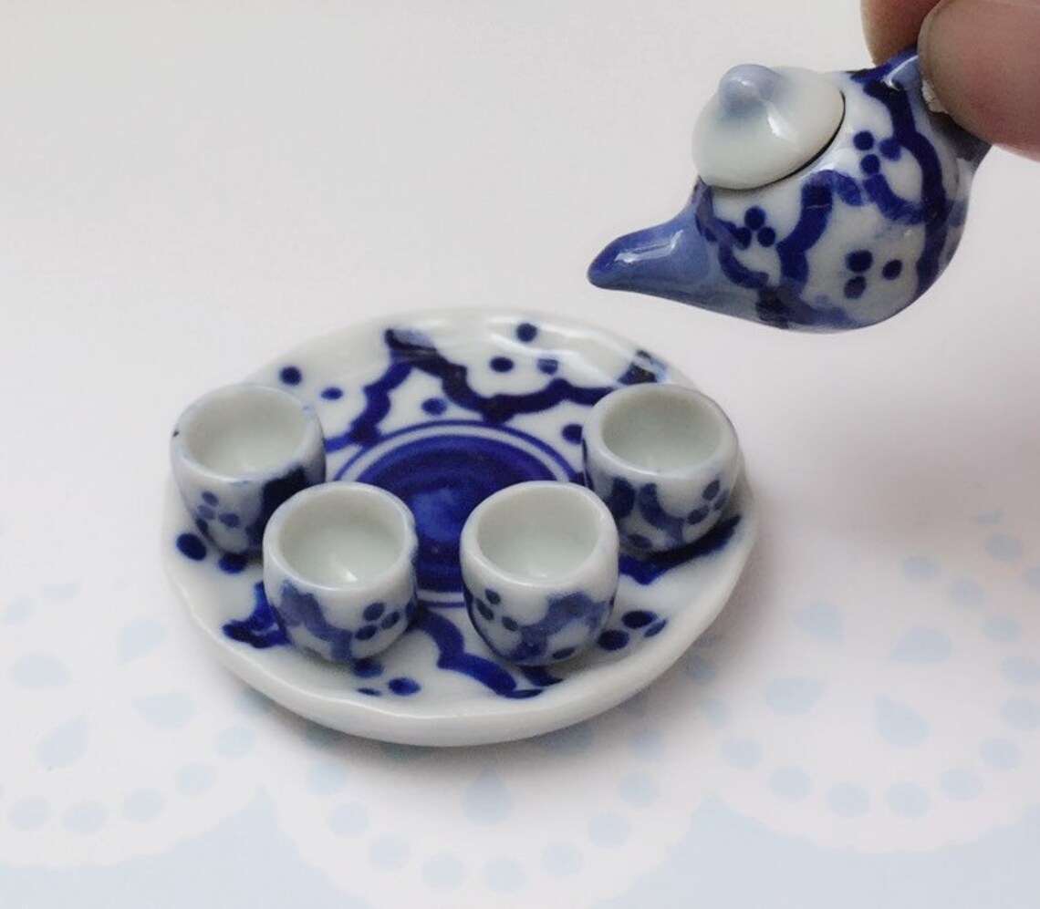 Miniature Tea Setminiature Chinese Tea Setminiature | Etsy