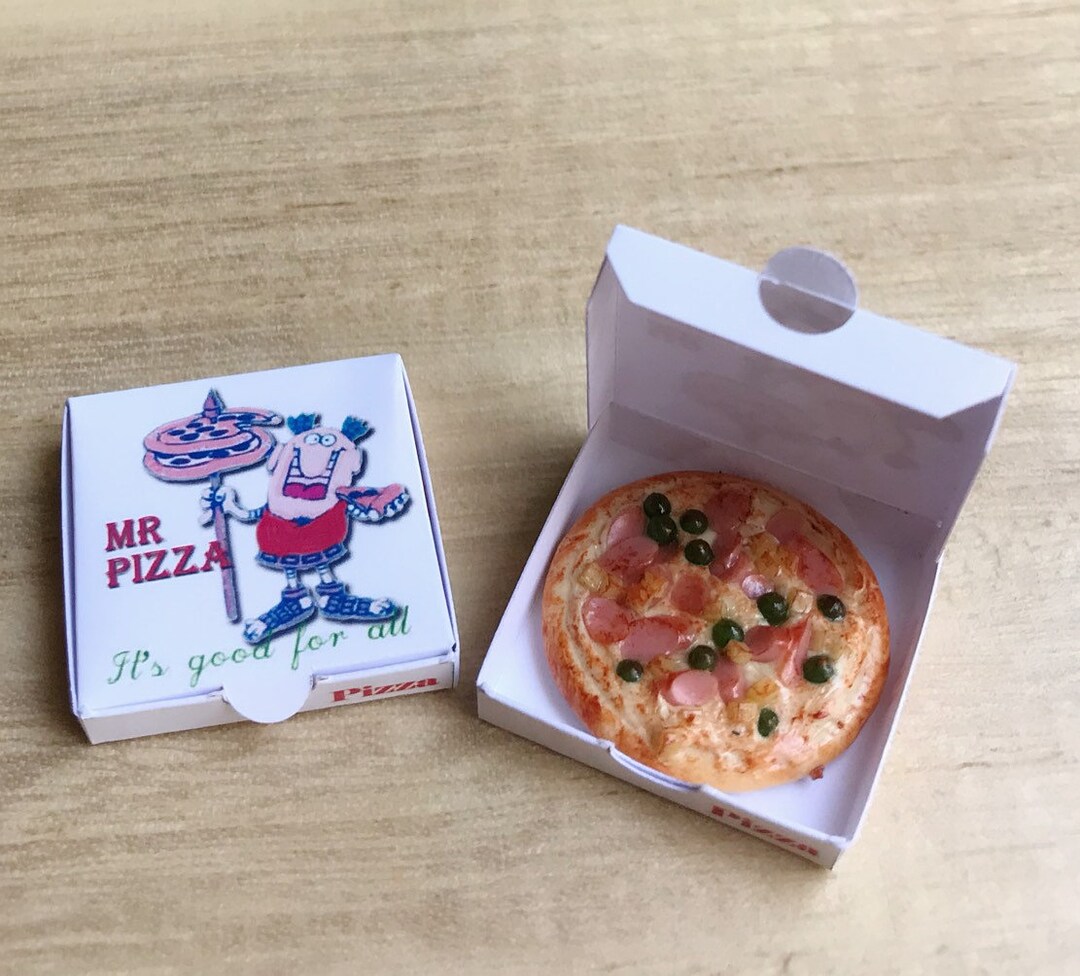Miniature Pizza in Pizza Boxminiature Bakeryminiature Pizza - Etsy