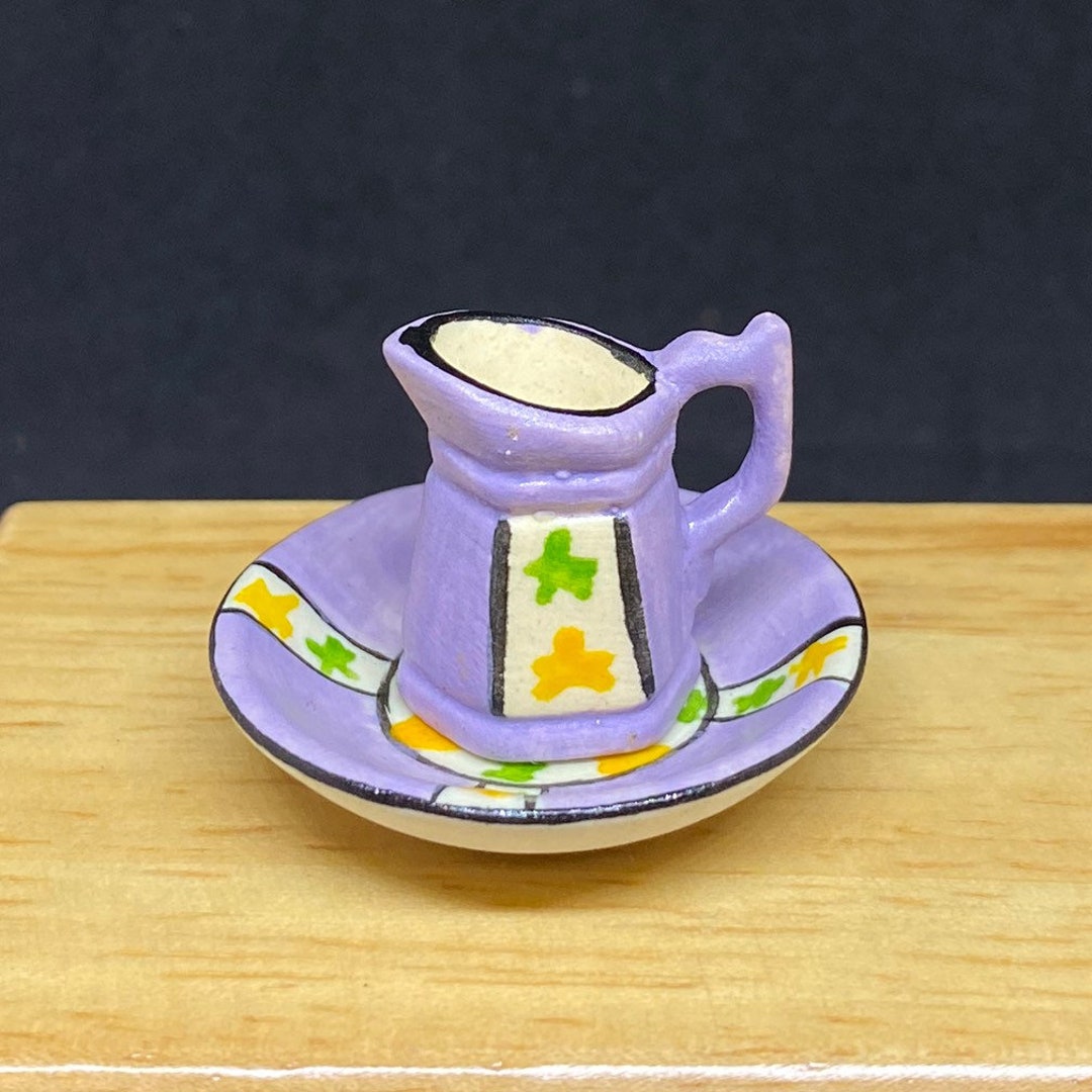 Miniature Pitcher and Bowl,miniature Empty Pitchers and Bowl,dollhouse ...