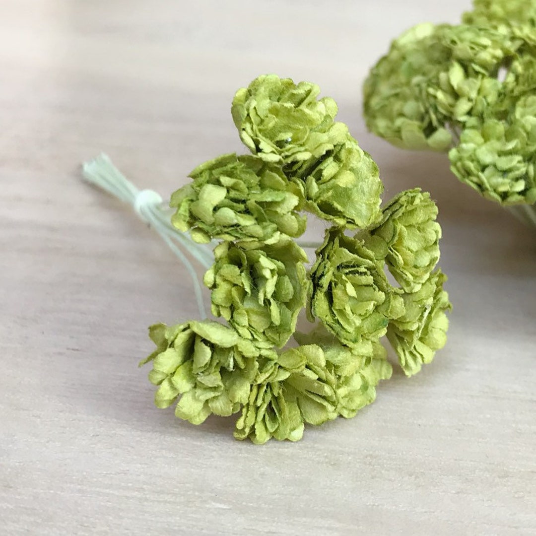 100pcs.10mm.miniature Mulberry Paper Gypsophila,miniature Paper Flower ...