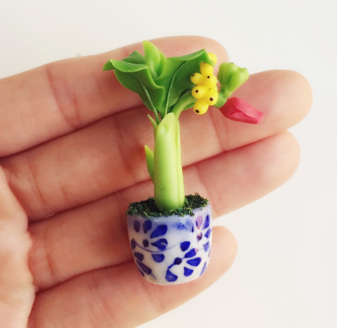 Miniature Banana Treeminiature Flower Potminiature - Etsy