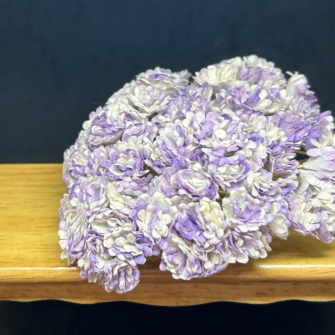 100pcs.10mm.miniature Mulberry Paper Gypsophila,miniature Paper Flower ...