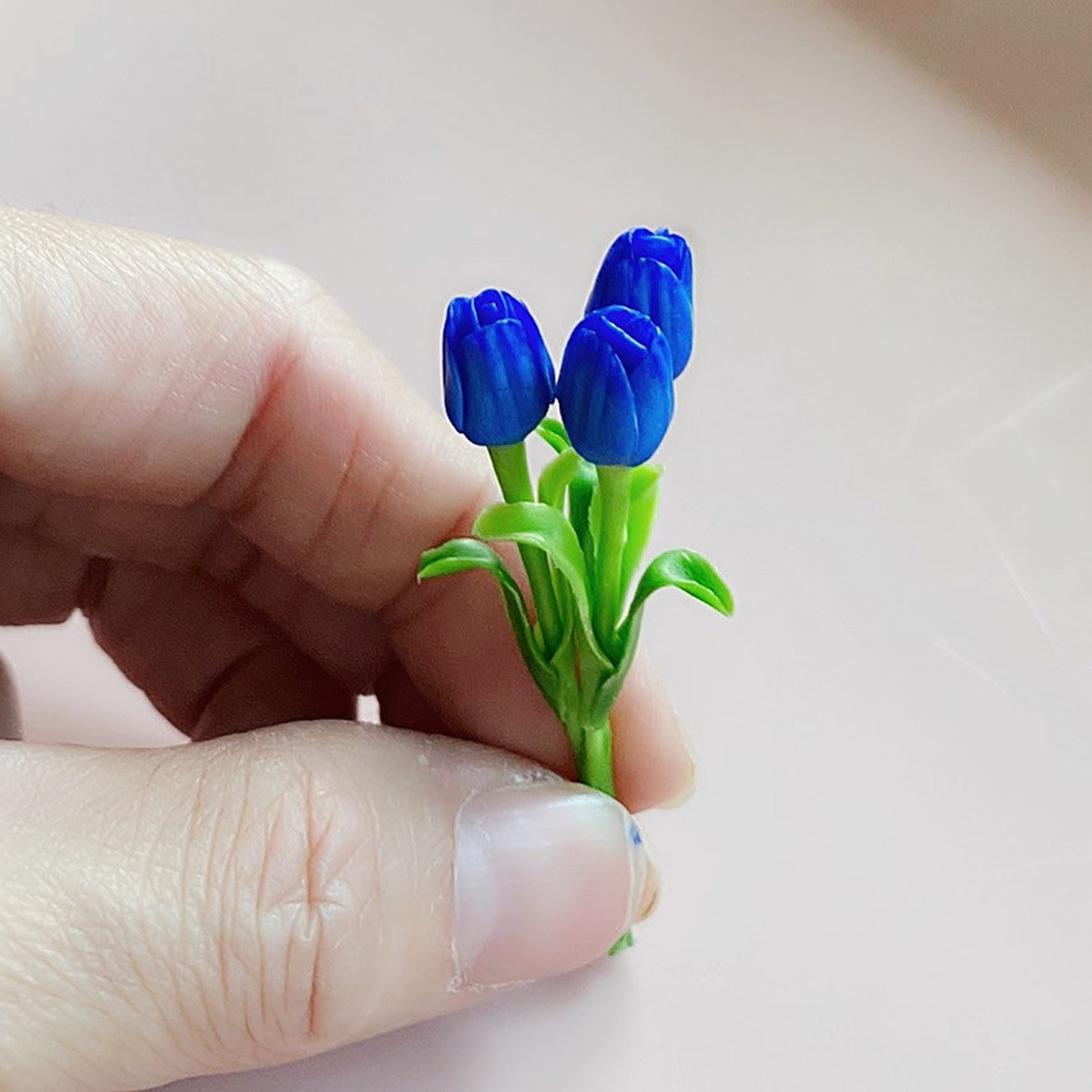 Miniature FlowerMiniature Handmade Clay FlowerMiniature | Etsy
