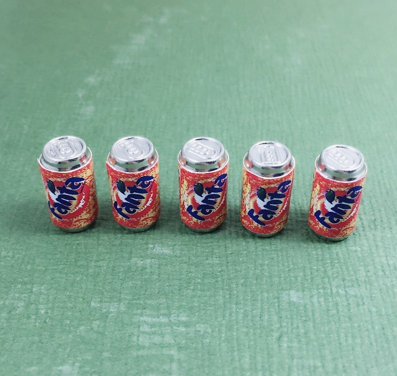 Miniature Fanta Canminiature Cans Dolls and - Etsy