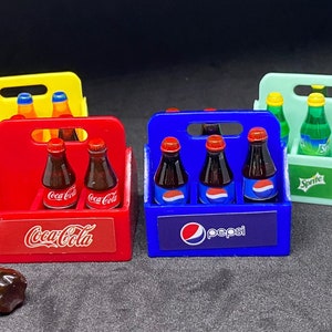 Miniature Coca Cola 6 Bottle With Tray,miniature Coke, Dolls and ...