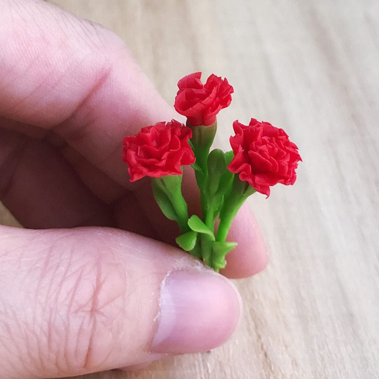 Miniature Carnation Flowerminiature DIY Flowerdollhouse - Etsy