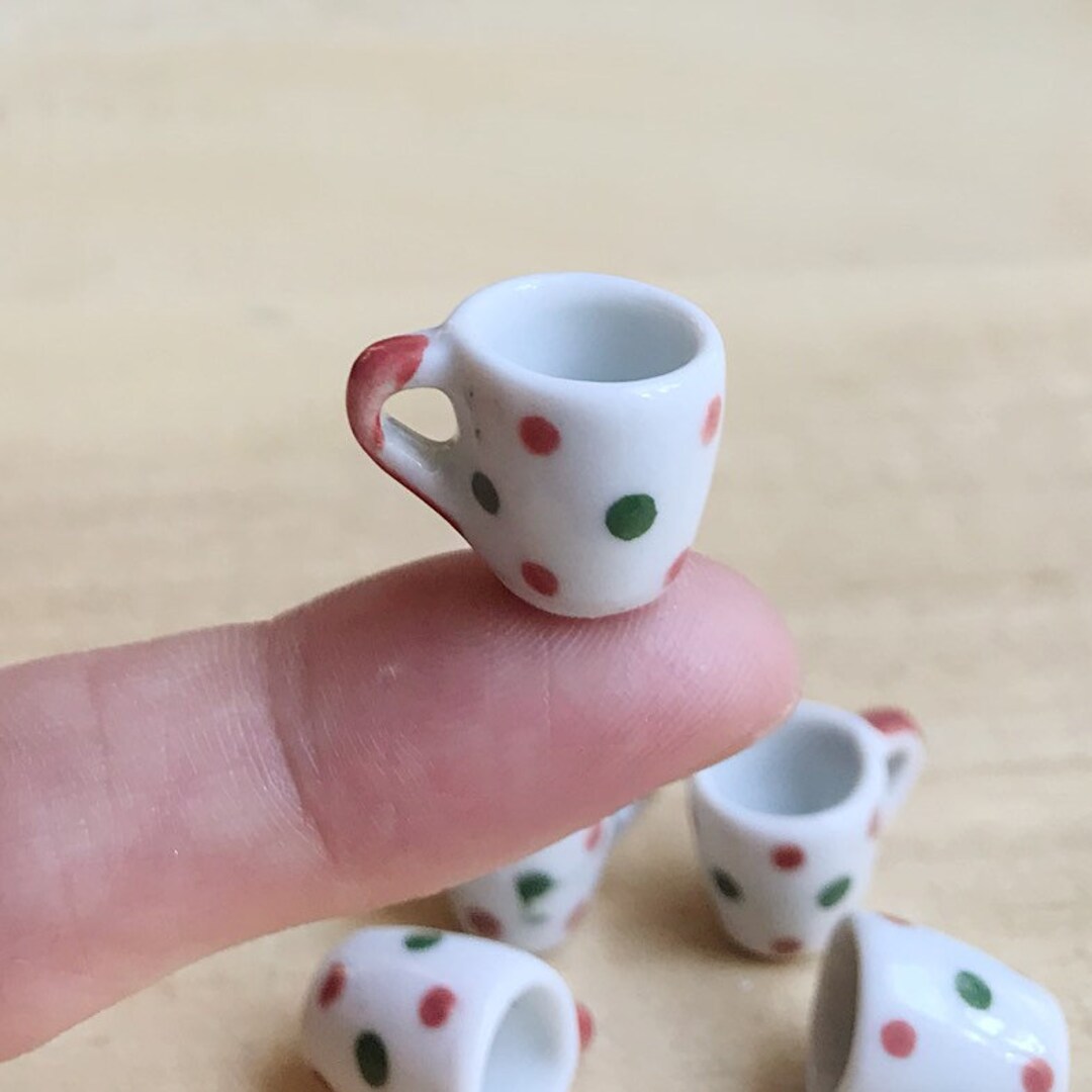 5 Miniature Empty Mug,miniature Empty Cup,miniature Empty Coffee Cup ...