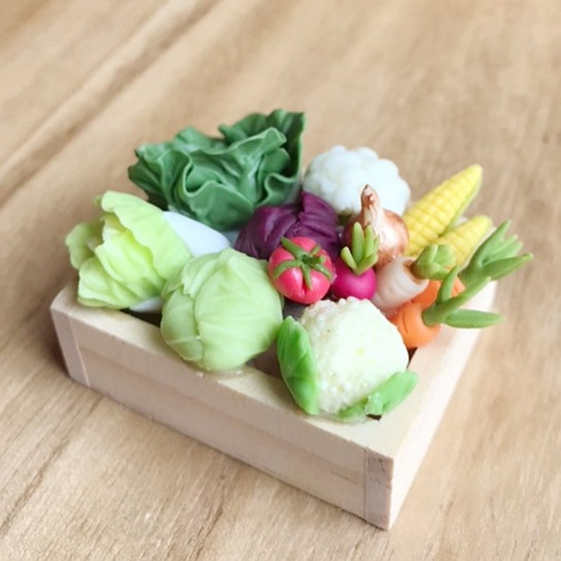 Miniature Mix Vegetables in the Wooden TrayMiniature | Etsy