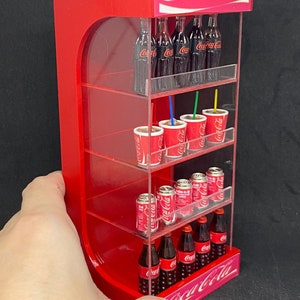 Miniature Coca Cola Wooden Cabinet,miniature Showcase,miniature Display ...