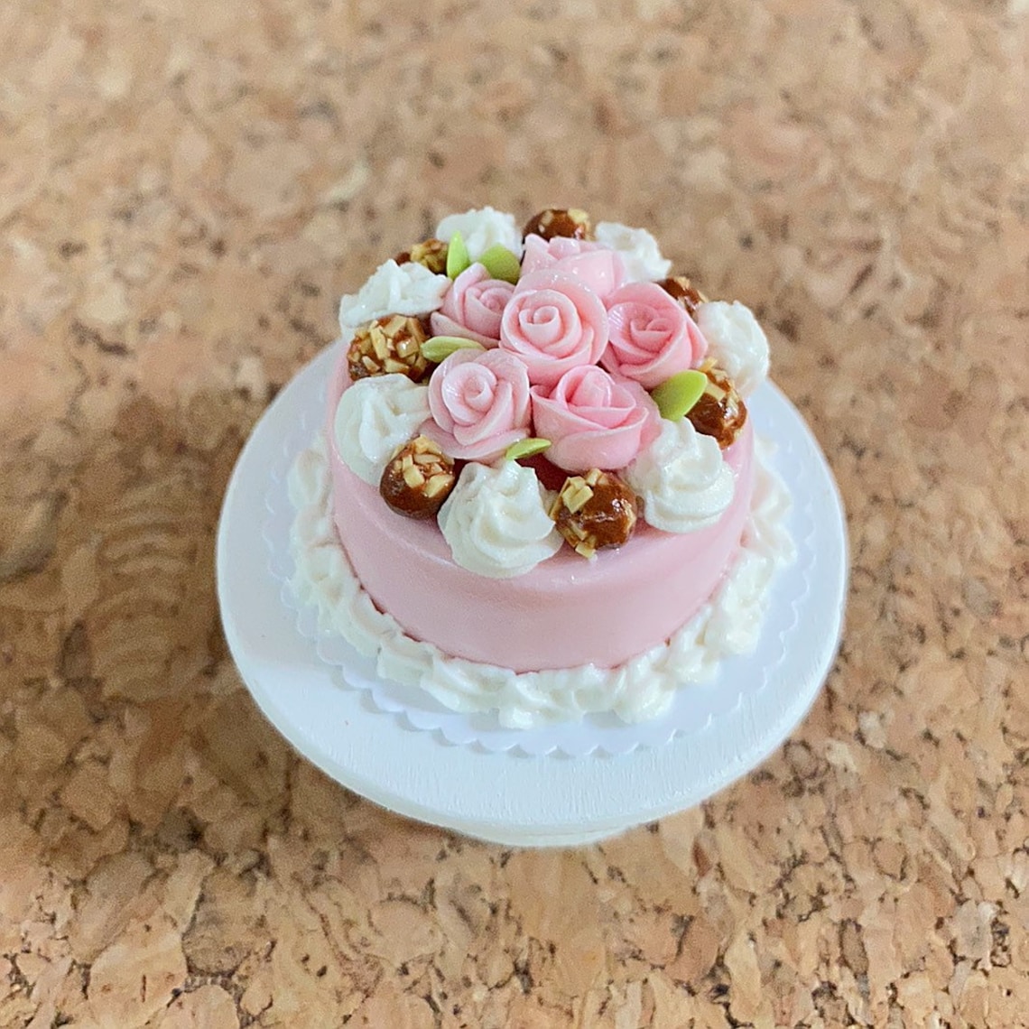 Miniature Rose Cakeminiature Cakes dollhouse - Etsy