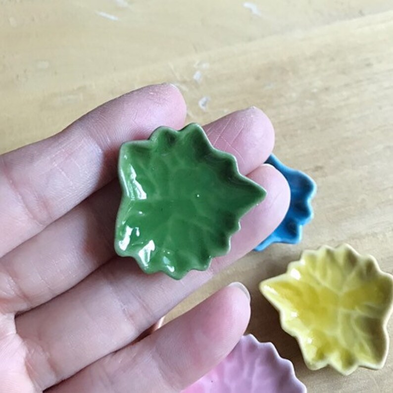5 Pcs.mix Color Miniature Platesmall Ceramic Plate Miniature - Etsy