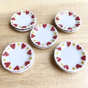 5 Miniatue Platemini Ceramic Plateminiature Food | Etsy