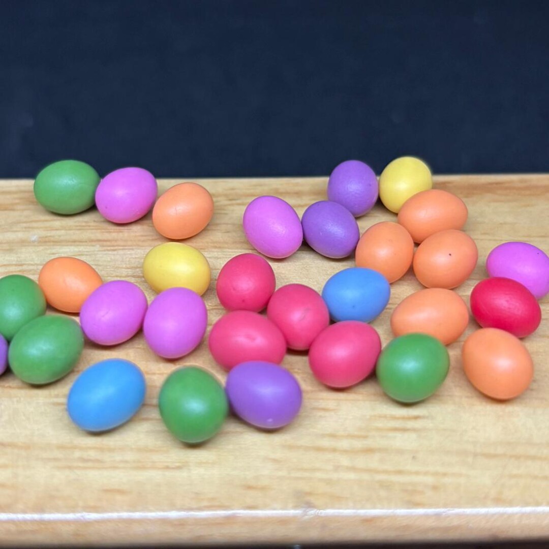 8 Pcs. Mix Easter Eggs,miniature Eggs,dollhouse Easter Eggs,miniature ...