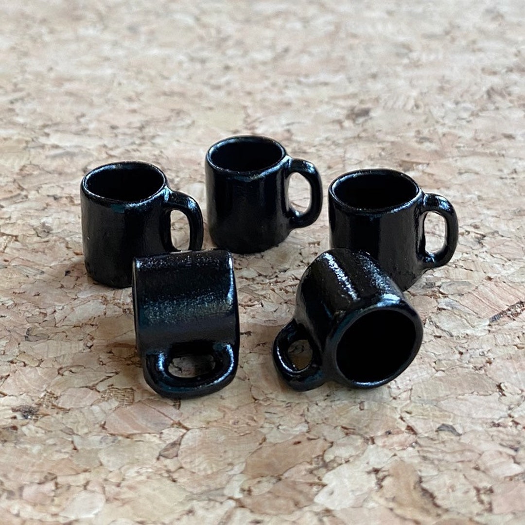 5 Miniature Empty Mug,miniature Empty Cup,miniature Empty Coffee Cup ...