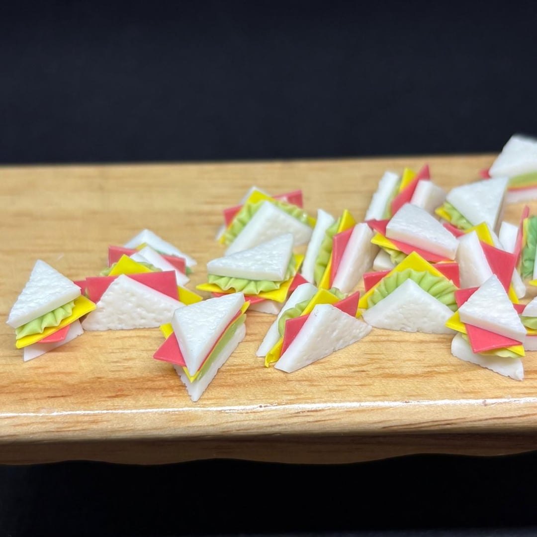 8 Pcs.miniature Sandwiches,miniature Bakery,miniature Sweet, Dolls and ...