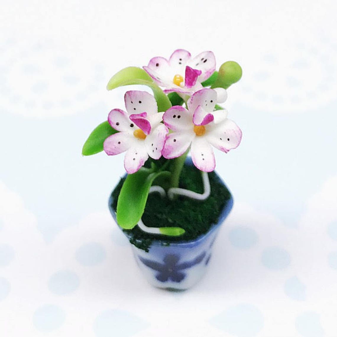 Miniature Flowerminiature Flower Potminiature - Etsy
