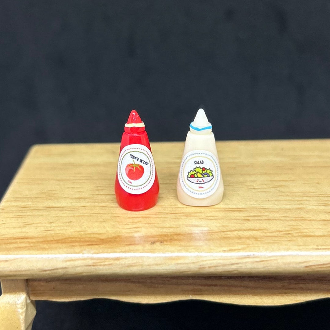 Miniature Mayonnaise and Tomato Sauce Bottle,miniature Mayonnaise ...