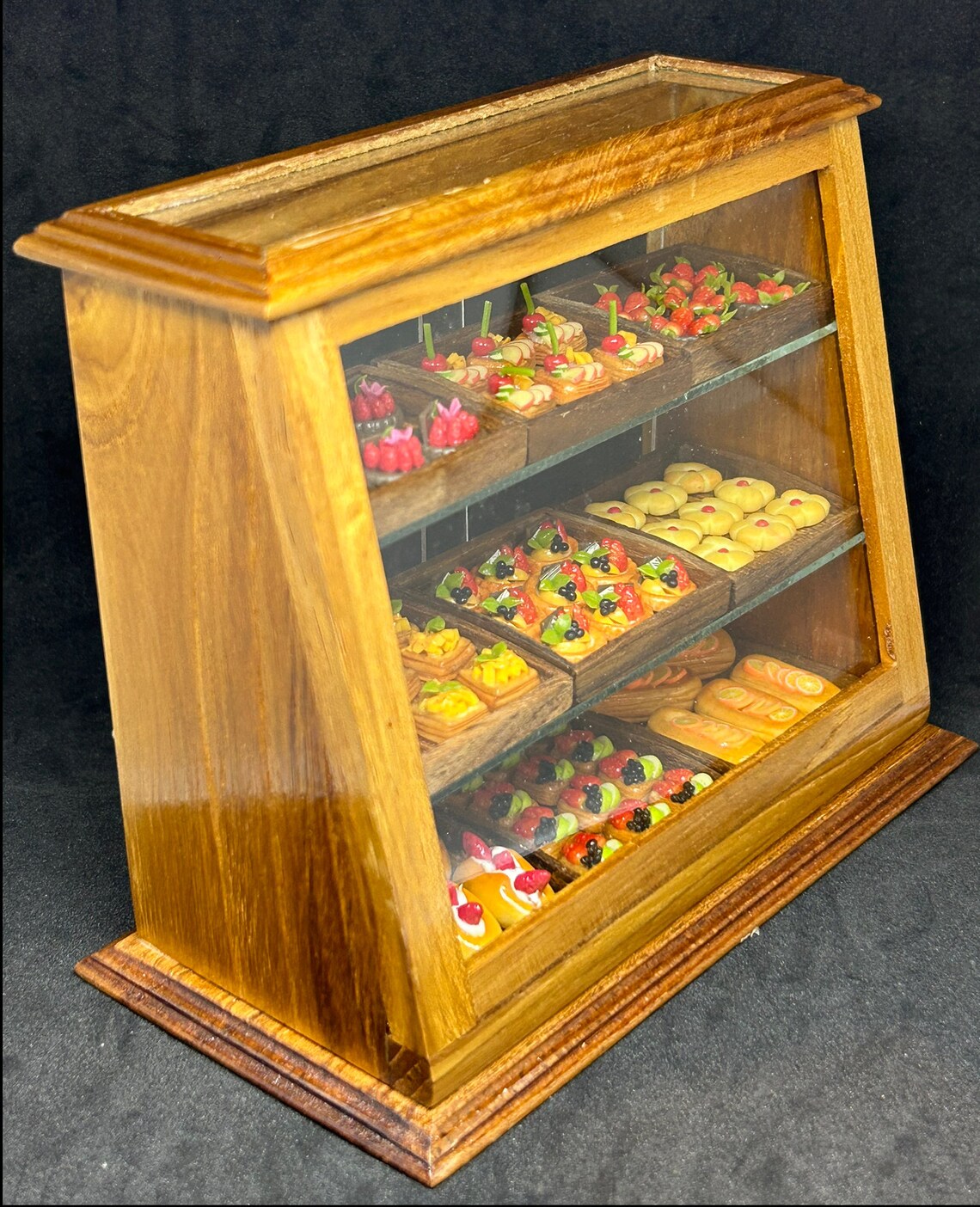 Miniature Wooden Stand With Bakery,miniature Bakery Display,miniature ...