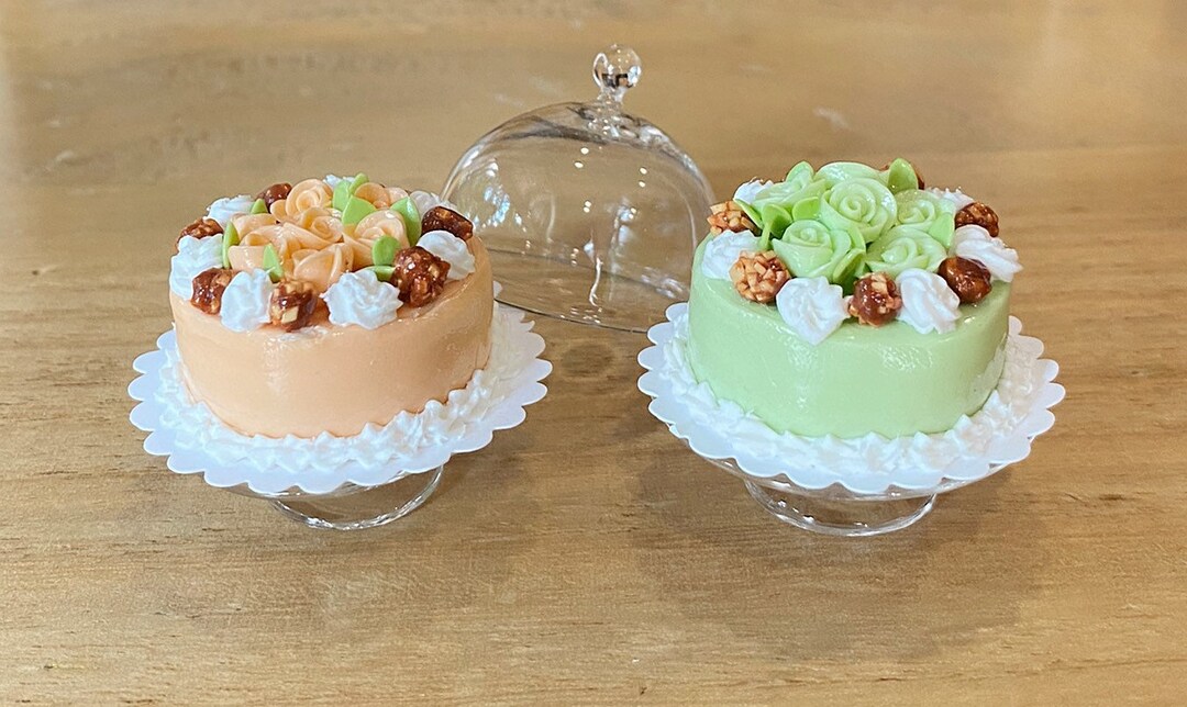 Miniature Rose Cake,miniature Cakes ,dollhouse Bakery,christmas Cakes ...