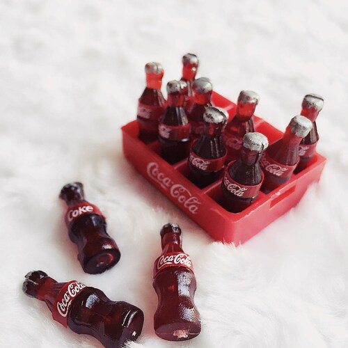 Miniature Coca Cola 12bottle With Trayminiature - Etsy