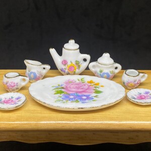 Miniature Tea Set,miniature English Tea Set,miniature Rea Cup,dollhouse ...