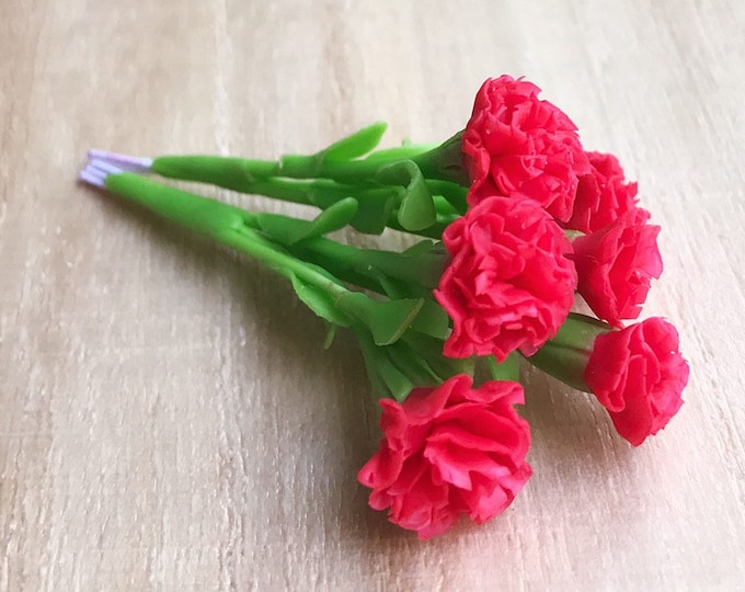 Miniature Carnation Flower,miniature DIY Flower,dollhouse Carnation ...