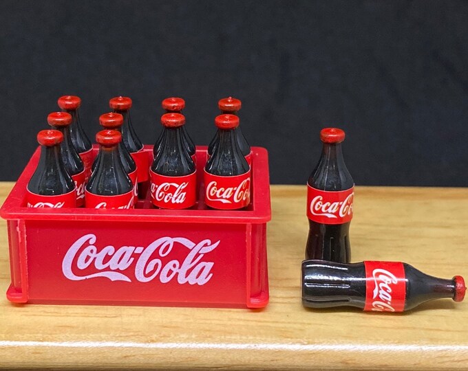 Miniature Coca Cola 12bottle With Tray,miniature Coke, Dolls and ...