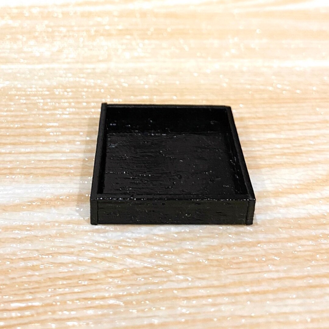 Miniature Black Wooden Tray,miniature Tray,dolls House,doll and ...