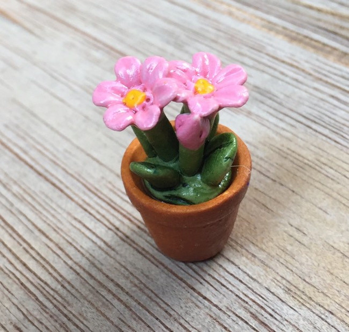 Miniature Flower PotMiniature FlowerDollhouse | Etsy