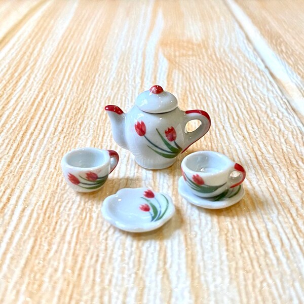 Miniature Tea Set - Etsy