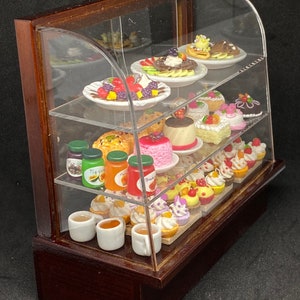 Miniature Cakes and Bakery Wooden CabinetDollhouse Bakery | Etsy