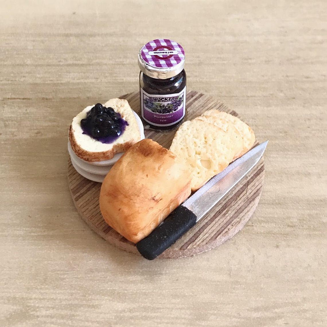 Miniature Bakery Set on the Trayminiature Toastminiature | Etsy