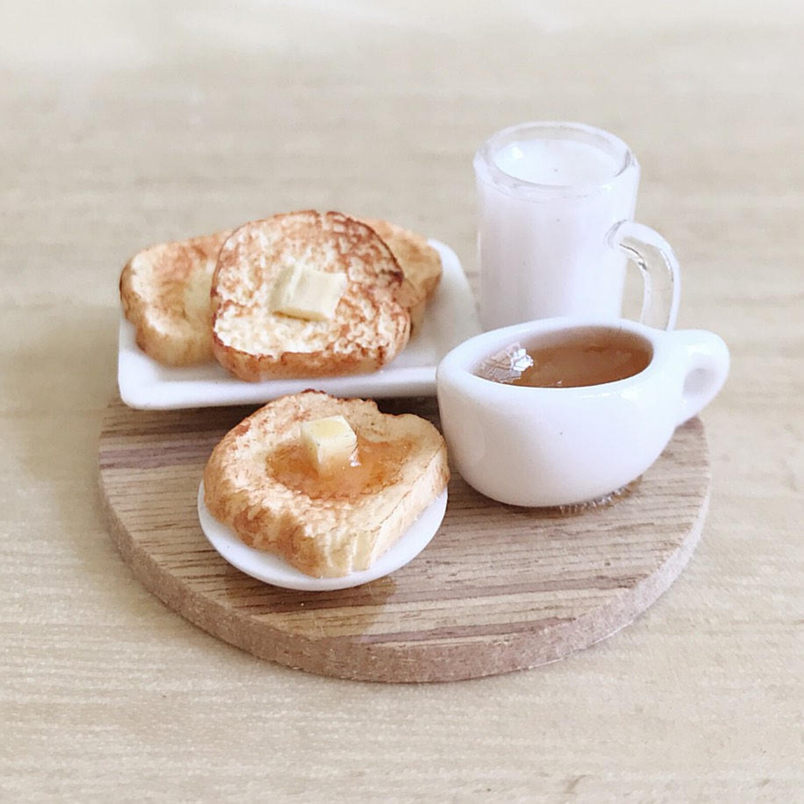 Miniature Bakery Set on the Trayminiature Toastminiature - Etsy