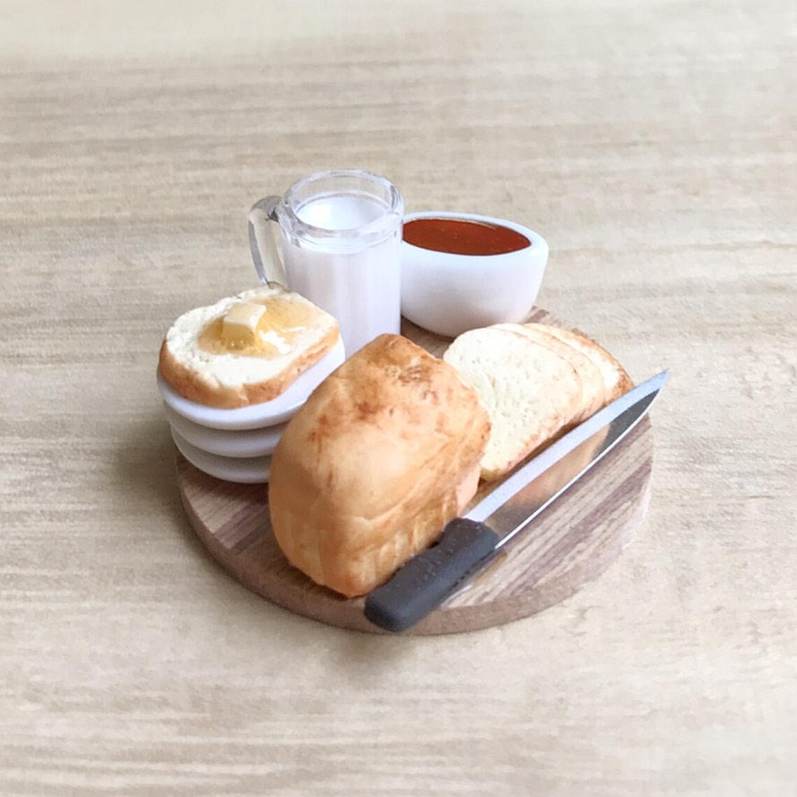 Miniature Bakery Set on the Trayminiature Toastminiature | Etsy