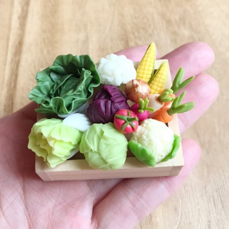 Miniature Mix Vegetables in the Wooden TrayMiniature | Etsy