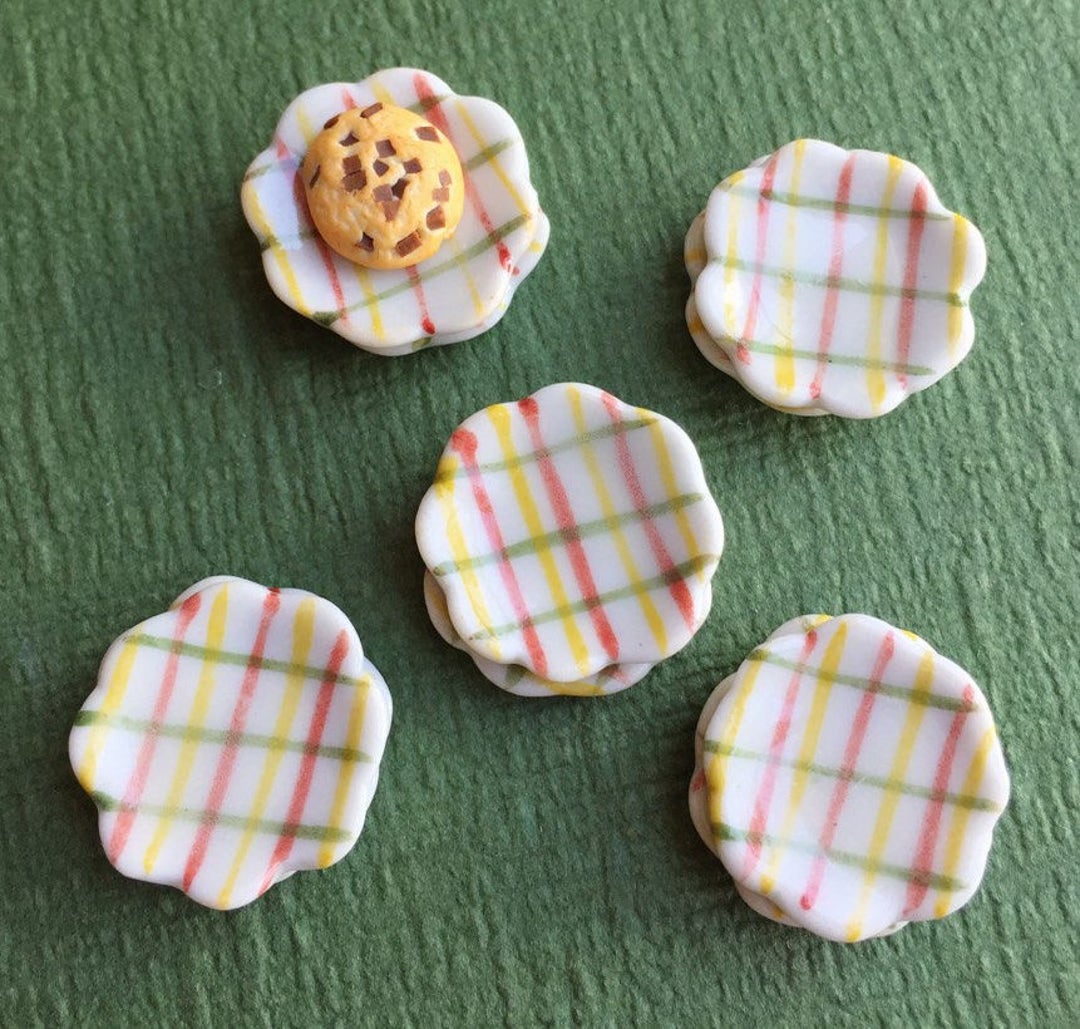 5miniatue Plate,mini Ceramic Plate,miniature Food Plate,cake Plate ...