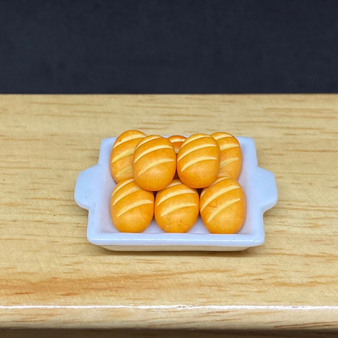 Miniature Bread on Ceramic Tray,miniature Bakery,miniature Sweet ...