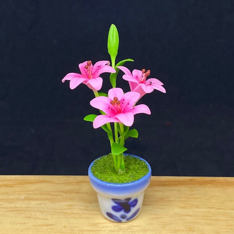 Miniature Flowerminiature Lilydollhouse Flowerminiature | Etsy