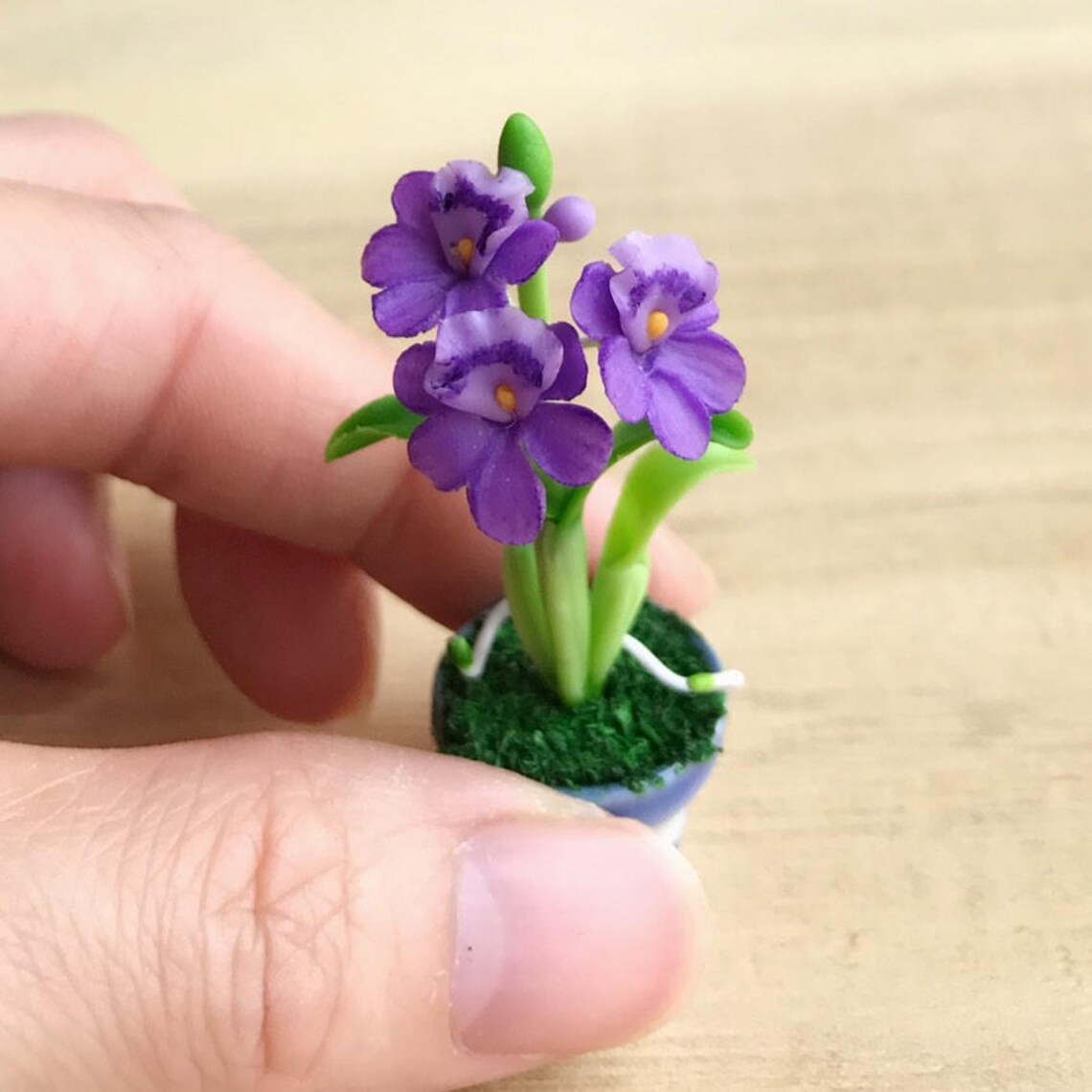 Miniature Flowerminiature Flower Potminiature - Etsy