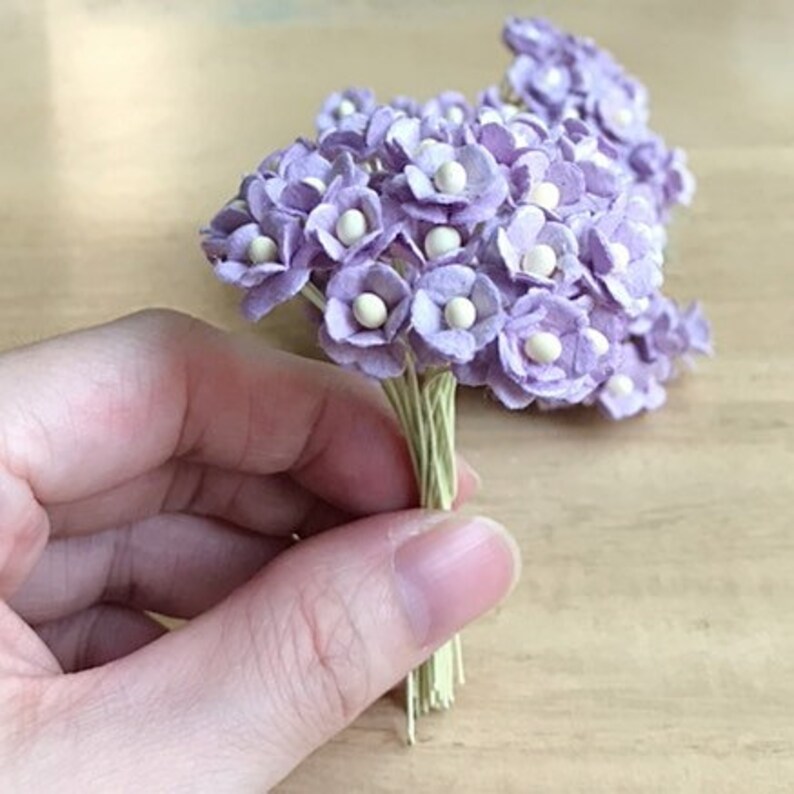 100 Pcs.10mm.miniature Mulberry Paper,miniature Paper Flower,mulberry ...