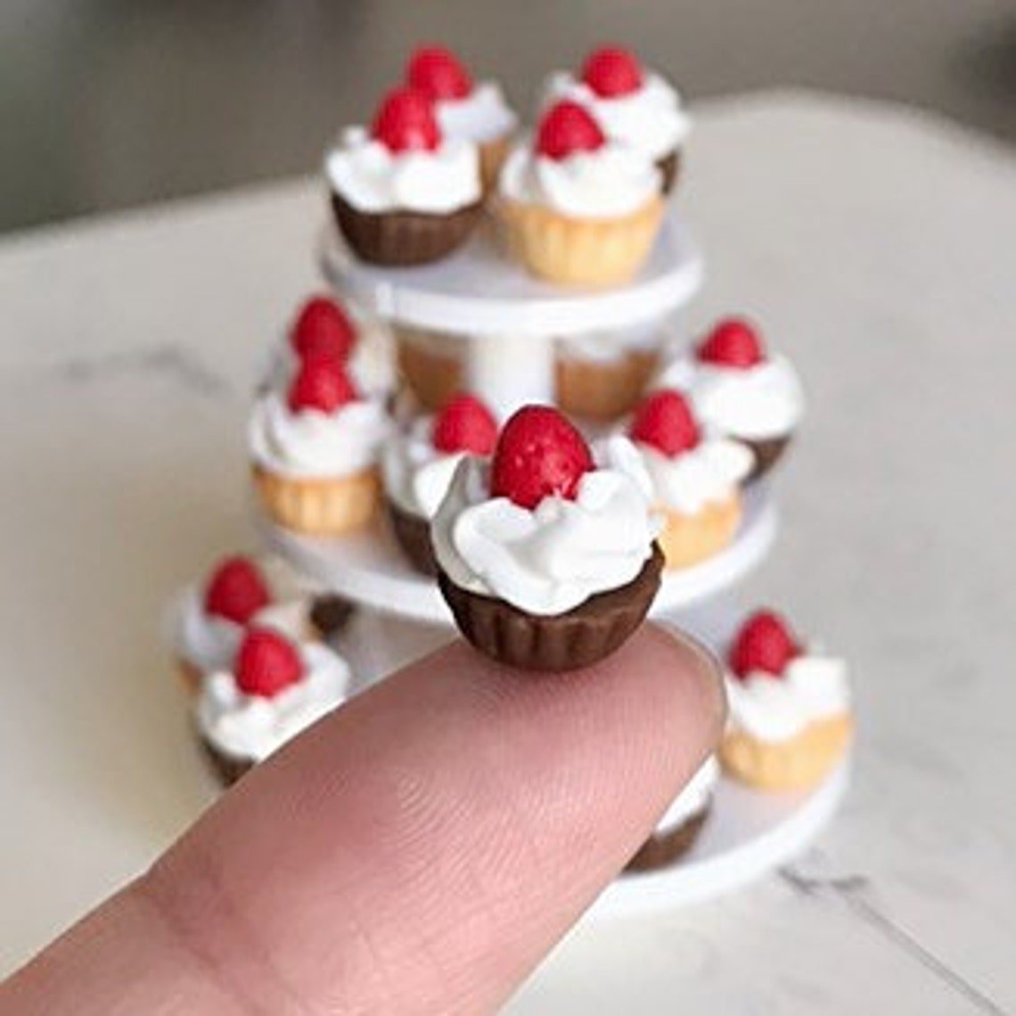 Miniature Mix Strawberry Cakes 10 Pcs.miniature | Etsy