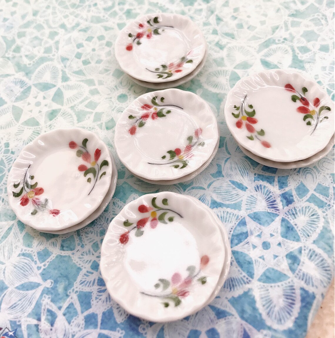 5 Miniatue Platemini Ceramic Plateminiature Food | Etsy