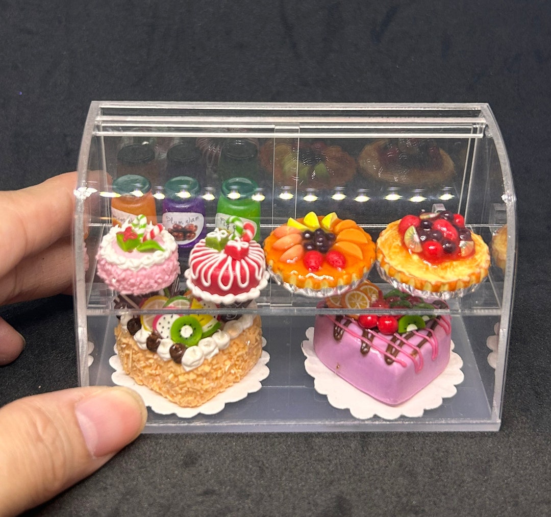 Miniature Bakery Display With Valentine Cakes,miniature Stand,miniature ...