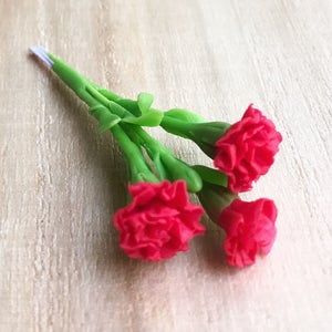 Miniature Carnation Flower,miniature DIY Flower,dollhouse Carnation ...