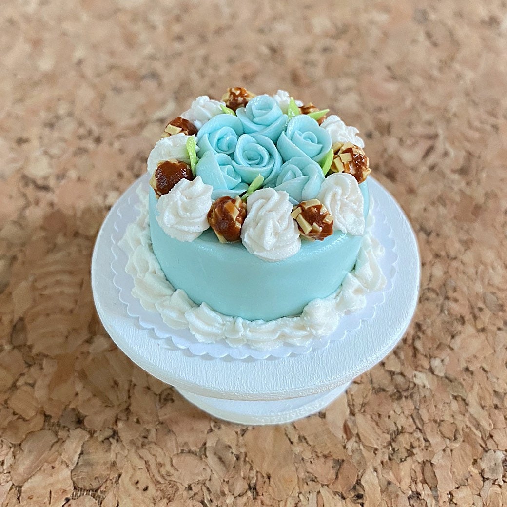 Miniature Rose Cakeminiature Cakes dollhouse | Etsy